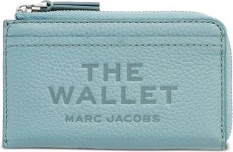 Marc Jacobs unisex, Accessoires, Bleu, Taille: ONE Size Leather Top Zip Multi Wallet