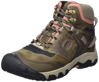 Keen Damen Ridge Flex Mid Wasserdicht Wanderstiefel Klassische Stiefel, Braun, 40.5 EU