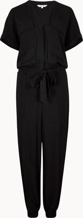 Apricot Soft Woven Utility Jumpsuit