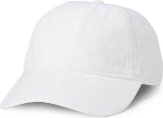 Amazon Essentials Damen Baseballkappe aus gewaschener Baumwolle, Wei&szlig;, Einheitsgr&ouml;&szlig;e