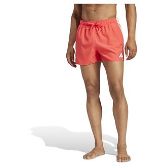 adidas Mens Short de Natation &agrave; 3 Bandes 20,3 cm, Semi Lucid Red/White, XL