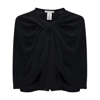 By Malene Birger Wollponcho Pinne - - Jackets - Damen - Schwarzk - ONE SIZE