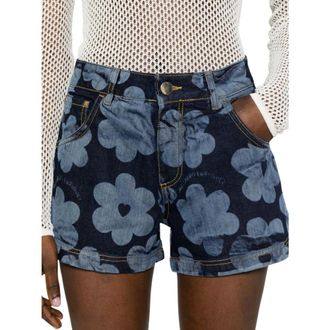 Alessandro Enriquez Femme, Shorts, Bleu, Taille: 38 FR Denim Cotton Shorts