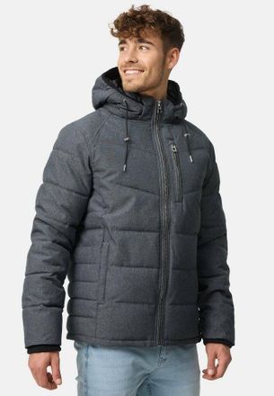 Indicode Steppjacke Herren Circus Herrenjacke Daunen-Optik mit abnehmbarer Kapuze