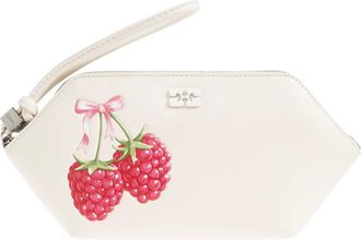 Ganni Femme, Sacs, Beige, Taille: ONE Size Wallet