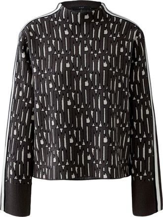 Oui Damen Pullover l&auml;ssig geschnitten Wording