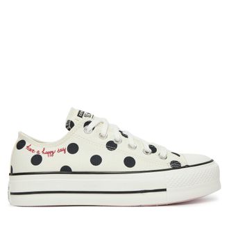 Converse Sneakers aus Stoff Converse Chuck Taylor All Star Lift Platform Polka Dots A10689C Beige