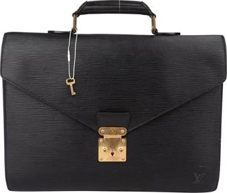 Louis Vuitton Crossbody Bags - Louis Vuitton Noir Epi Leather Serviette Business - Gr. unisize - in Schwarz - f&uuml;r Damen
