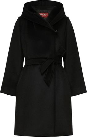 Max Mara Knielanger Mantel - Schwarz