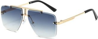 Generic Lunettes de soleil de luxe pour femmes et hommes, lunettes de soleil tendance pour f&ecirc;te, conduite, gris d&eacute;grad&eacute;, taille unique 2026