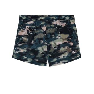 Diesel Homme, Maillots de bain, Noir, Taille: M Crinkled Nylon Swim Shorts