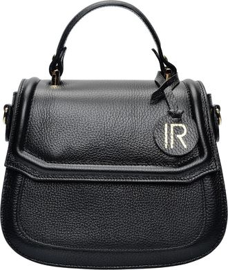 Isabella Rhea Schwarz Rindsledertasche
