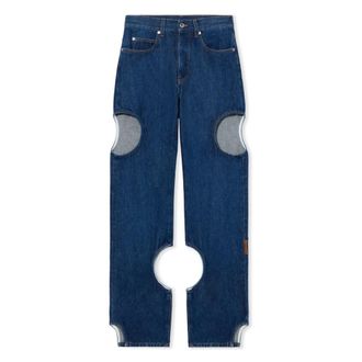 Off-white Medium Blue Meteor Denim Jeans - - Jeans - Damen - Blau - W26