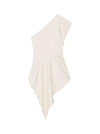 &Aacute;eron Dune one-shoulder drape top - Nude