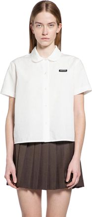 Miu Miu Slubbed Poplin Shirt