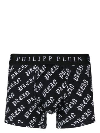 Philipp Plein boxer &agrave; logo imprim&eacute; - Noir