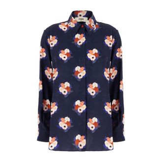 Fendi Damen, Blusen & Hemden, Blau, XSGr&ouml;&szlig;e
