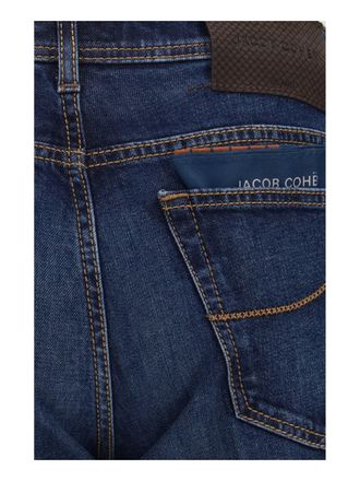 Jacob Cohen Mens Jeans Scott Stretch Denim Blue Elastane
