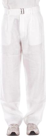 Alpha Studio Homme, Pantalons, Blanc, Taille: L Wide Pantalons