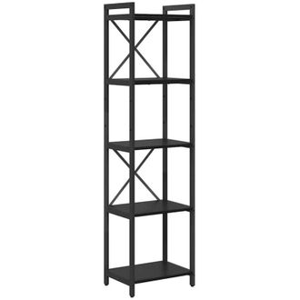 vidaXL B&uuml;cherregal Schwarze Eiche 40 x 30 x 153 cm Holzwerkstoff Vidaxl