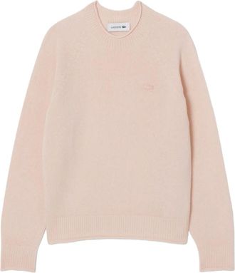 Lacoste Femme, Pulls, Rose, Taille: 36 FR Pull en laine cardée tricoté en 3D