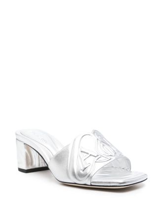 Alexander McQueen Seal Mule - Silver