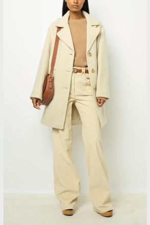 Gerard Darel Manteau large &agrave; chevrons - LEONETTE - Naturel