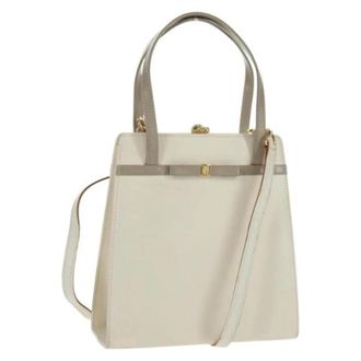 Ferragamo Sac &agrave; main Pre-owned - Femme - Pre-owned - Blanc - Taille: ONE Size