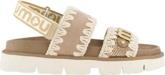 Mou Femme, Chaussures, Beige, Taille: 40 EU Bio sandal back strap