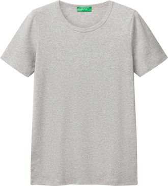 Benetton Damen 3ga2e16a2 T-Shirt, Grau Meliert Medium 501, XX-Small