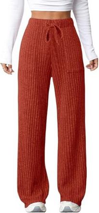 Generic Pantalons Sport pour Femme Chic Et Elegant &Eacute;t&eacute; Longueur Pants Pas Cher Relax Fit Loisirs Sweatpants Comfy D&eacute;tente Tenue Fluide Confortable Taille Elas