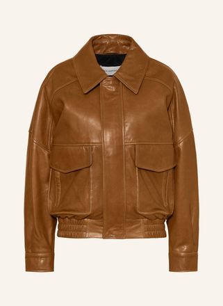 Nour Hammour Nour Hammour Lederjacke Runa braun