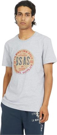 La Martina T-shirt Leyendas Del Polo - Homme - Tops - Gris - Taille: S