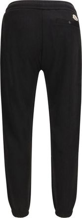 Moncler Mens Black Cotton Athletic Pants