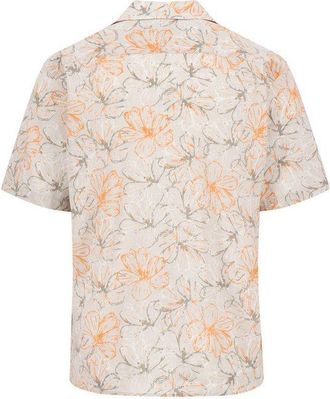 Fynch-Hatton Kurzarmshirt Linen Flower Print, Resort, 1/2