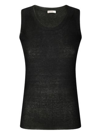 Stefano Mortari haut en maille nervurée - Noir