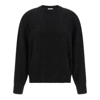 Brunello Cucinelli Diamante Pullover - - Knitwear - Damen - Schwarzk - XS