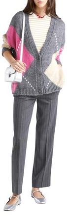 Benetton Cardigan M/L 1142e604i, Gris, L Femme