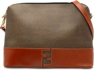 Fendi Hobo Bags - Coated Canvas Crossbody - Gr. unisize - in Braun - f&uuml;r Damen