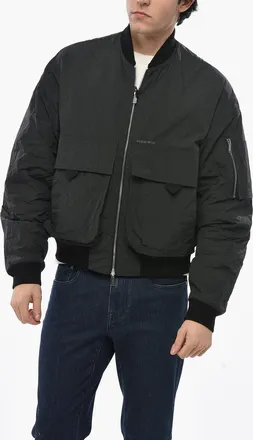 Dsquared2 Bomber Einfarbig mit Maxi-Fronttaschen Dsquared2