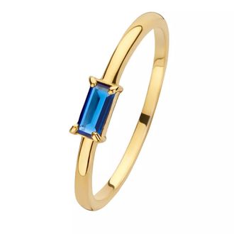 Isabel Bernard Ring - Baguette Odie 14 Karat Ring - Gr. 48 - in Gold - f&uuml;r Damen