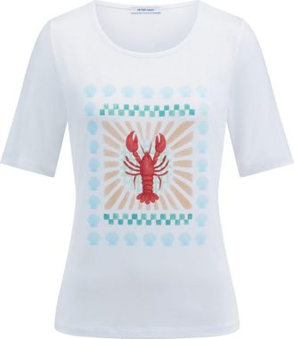 Peter Hahn Rundhals-Shirt Peter Hahn weiss