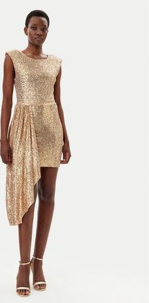 Gaudì Coctailkleid 511FD14008 Goldfarben Regular Fit