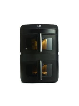 FriFri Airfryer Duo Slim 13L - technologie Cyclonique Airflow, 12 programmes automatiques, matériaux haut de gamme - Noir
