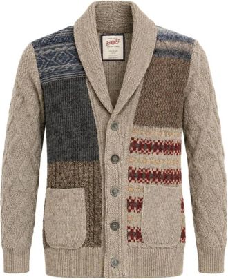 Bob Cardigan Original - Homme - Pulls - Beige - Taille: XL