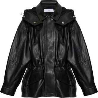 Iro Groove Drawstring Leather Jacket