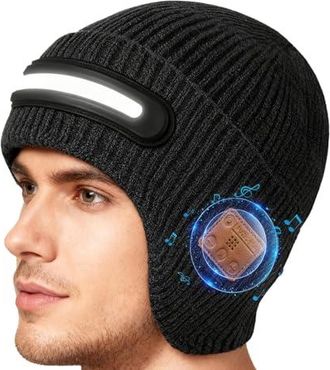 Generico Casquette sans fil pour hommes, 3 r&eacute;glages rechargeable, casquette sans fil avec lumi&egrave;re LED | pour hommes femmes, gar&ccedil;ons, filles, petit ami, adolesc