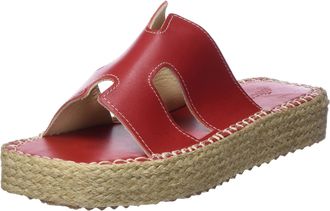 Bonateks Damen DERBTRLKY100184 Wedge Sandal, Red, 39 EU