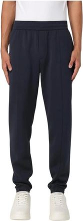 Emporio Armani Homme, Pantalons, Bleu, Taille: 2XL Pantalon &Eacute;l&eacute;gant Straight Leg