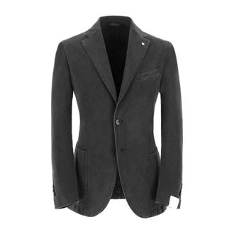 L.B.M. 1911 Slim Fit Baumwoll Americana Jacke - - Jackets - Herren - Grau - 2XL